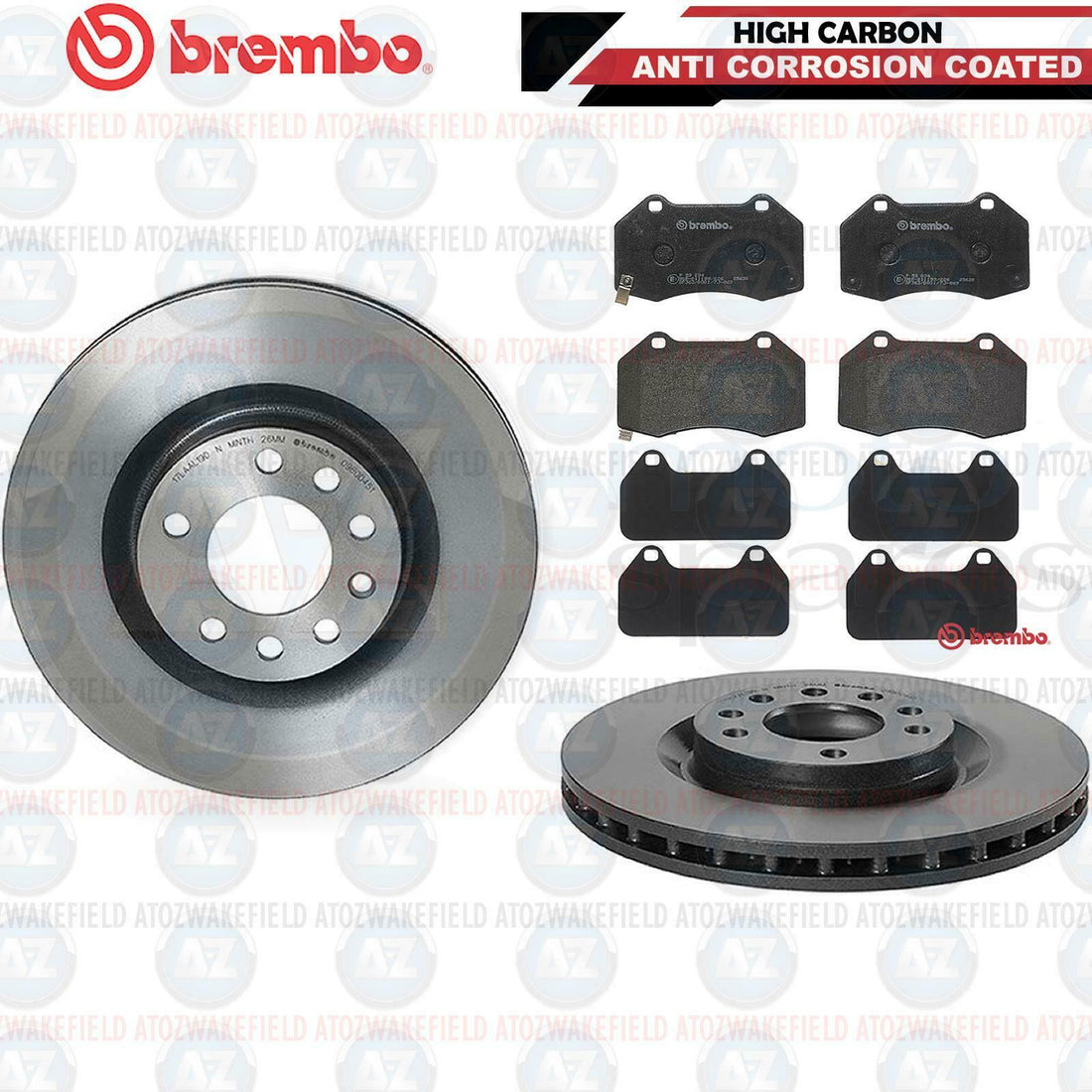 FOR VAUXHALL CORSA D VXR NURBURGRING FRONT BREMBO BRAKE DISCS PADS 305 ...